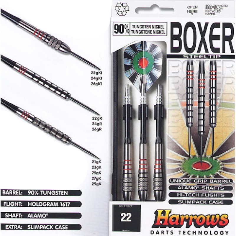 Dardos Bico Aço Harrows Boxer 90%